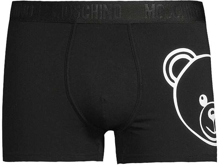 Moschino Teddy Bear Logo Boxer Briefs - ShopStyle