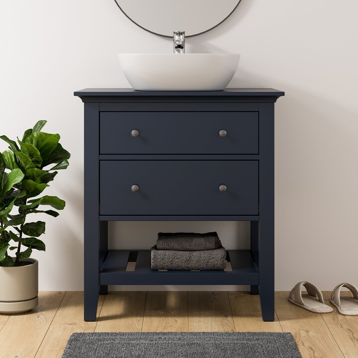 Dunelm Lynton Vanity Unit, Navy Grey - ShopStyle Bath Accessories