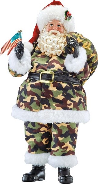 Collections Etc. Collections Etc Military Santa Claus Tabletop ...