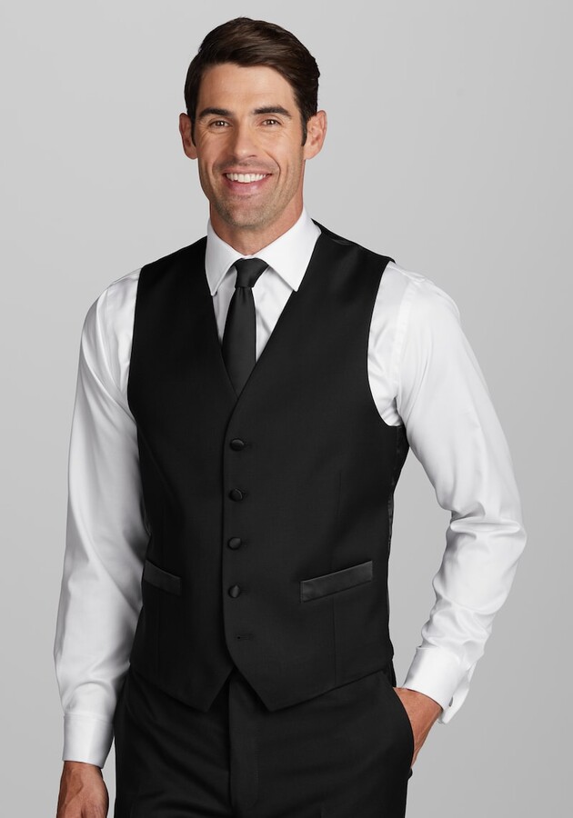 Jos. A. Bank Men's Tailored Fit Tuxedo Separates Vest - ShopStyle Suits