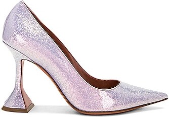 Amina Muaddi Ami Pump in Lavender - ShopStyle Heels