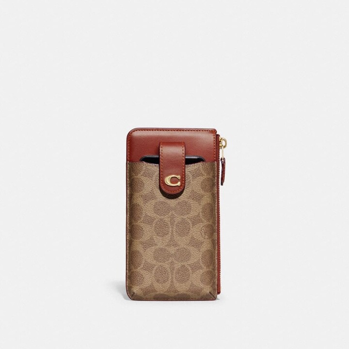 Coach Essential Phone Wallet In Signature Canvas - ShopStyle