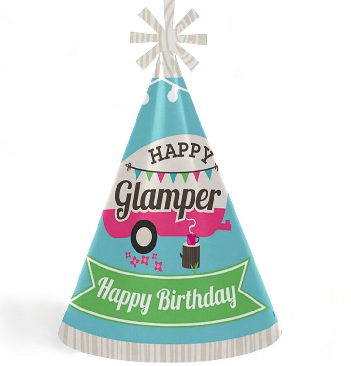 Big Dot Of Happiness Lets Go Glamping Cone Camp Glamp Happy Birthday