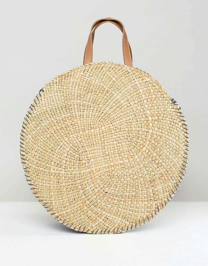 South Beach Round Straw Tote Bag - ShopStyle