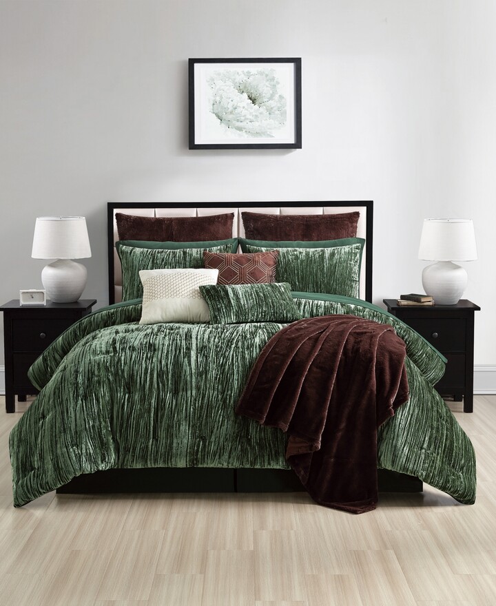 Sunham Evergreen 14-Pc. Comforter Set, Queen, Created for Macy's ...