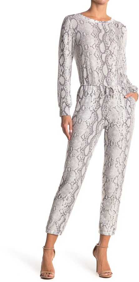 Collective Concepts Snake Print Knit Jumpsuit - ShopStyle