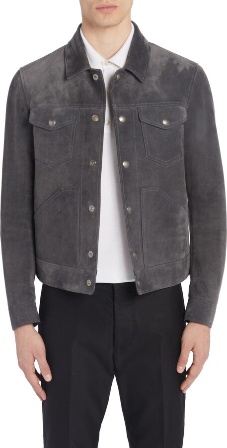 Tom Ford Brushed Suede Western Jacket - ShopStyle