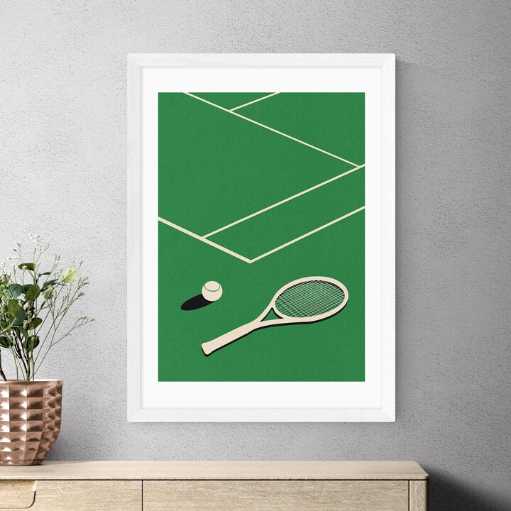 East End Prints Lawn Tennis Club Print by Rosi Feist Green - ShopStyle Artwork