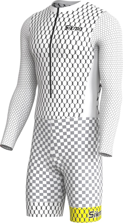 Sikma Men's Cycling Skinsuit Gel Padded One Piece Trisuit Bike Top Short Sublimated Unique ...