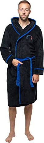 Grateful Dead Bathrobe Steal Your Face Band Logo Official Black Unisex ...