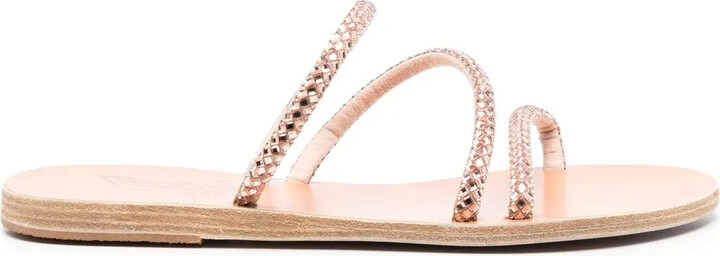 Ancient Greek Sandals Polytimi crystal-embellished sandals - ShopStyle
