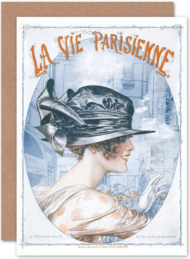 Artery8 La Vie Parisienne Woman Army Soldiers Magazine Cover Greetings ...