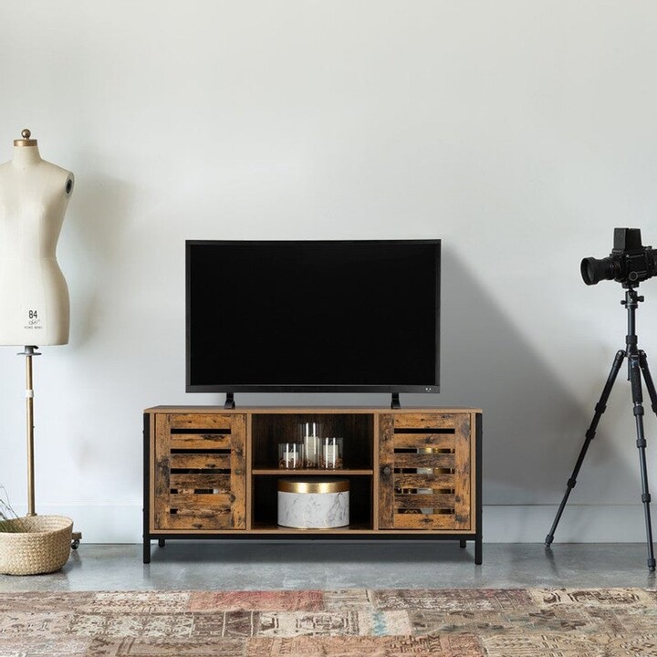 HODELY Retro Industrial Style Indoor Living Room Louver Shape Double ...