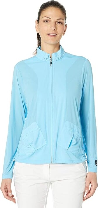Jamie Sadock Sunsense 35 SPF Lightweight Full Zip Jacket (Casablanca ...