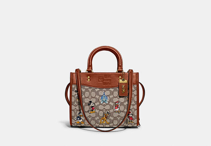 Coach Outlet Disney X Coach Rogue 25 In Signature Textile Jacquard With ...