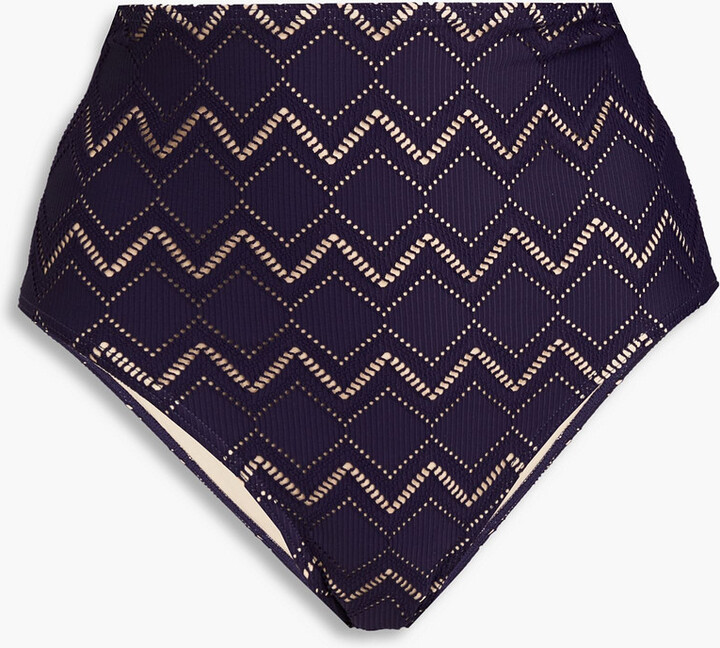 Zimmermann Pointelle-knit high-rise bikini briefs - ShopStyle Two Piece ...