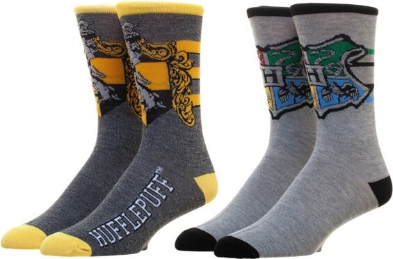 Wizarding World Harry Potter Harry Potter Hufflepuff Two Pack Men' Crew ...