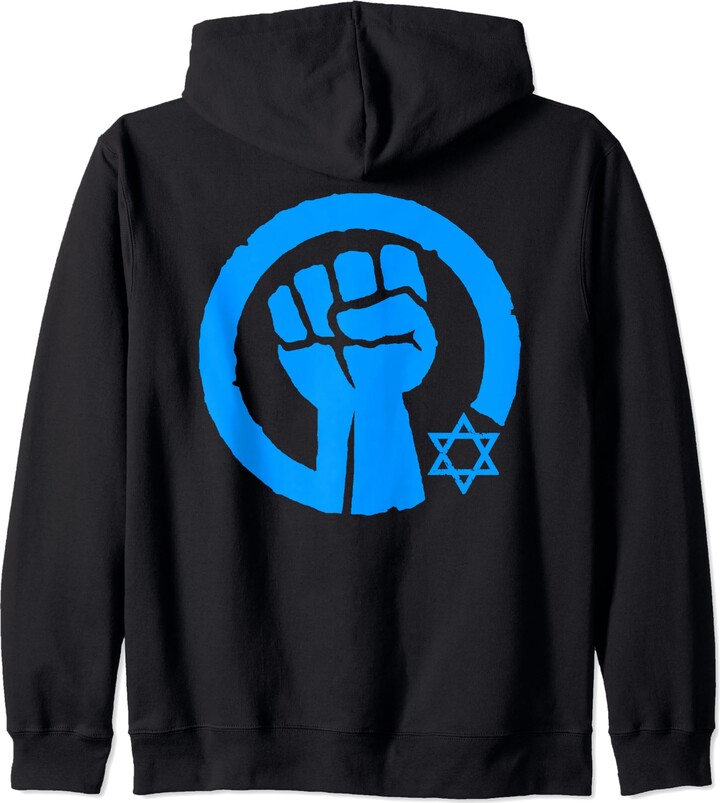I stand with Israel - Solidarity Fist - Star of David Zip Hoodie ...