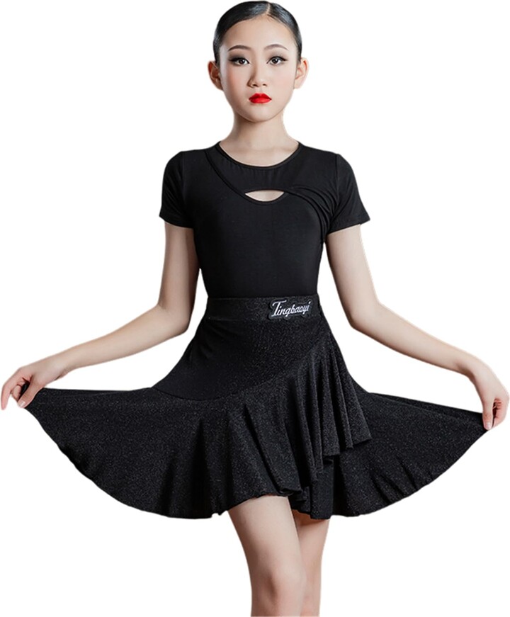 EFLALYHG Girls Latin Dance Dance Dresses Ballroom Dancing Dresses for ...