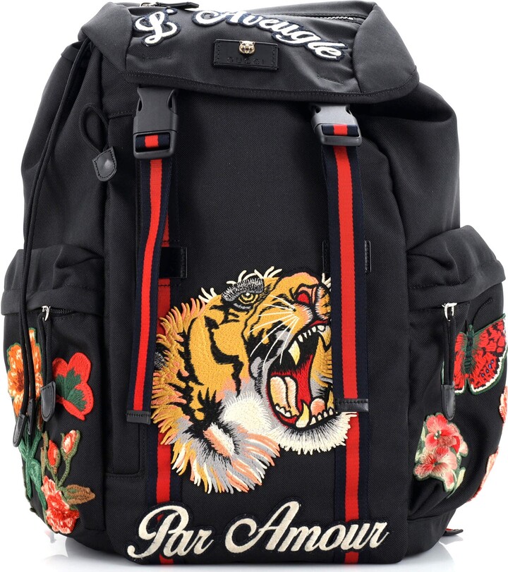 Gucci Techpack Backpack Embroidered Techno Canvas - ShopStyle