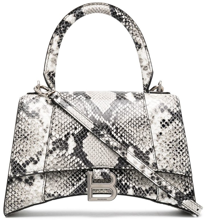 Balenciaga Hourglass snake-print tote bag - ShopStyle