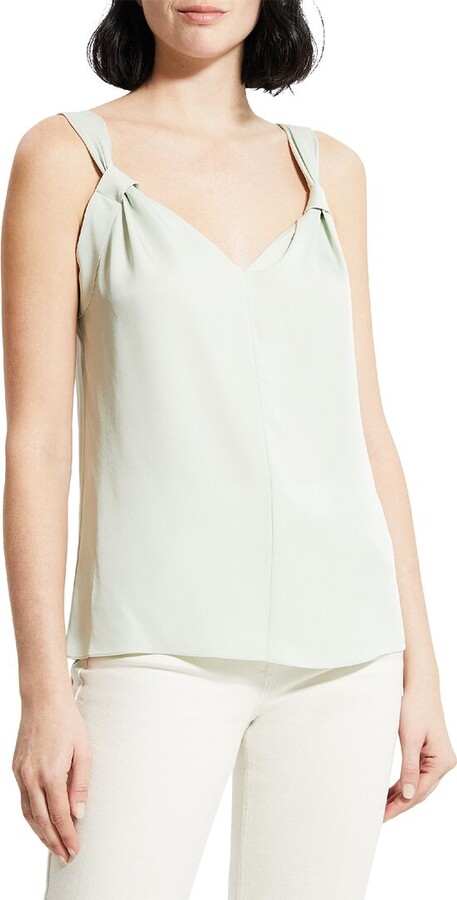Theory Drape Silk Top - ShopStyle