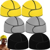 Loopeer 6 Pcs Durag Wave Cap for Men Stringless Durag Compressing Cap ...