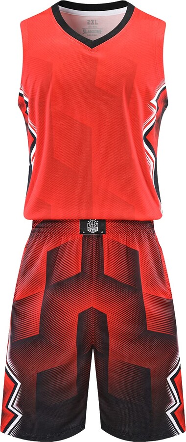 Topeter Men’s Basketball Uniform Team Shirt and Shorts Set Game Jersey ...