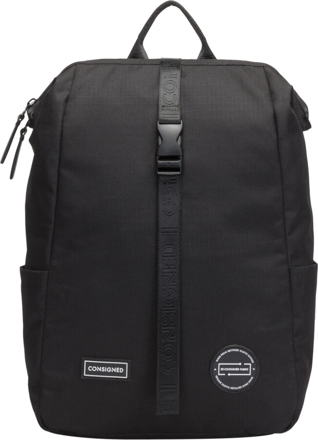 CONSIGNED - Mungo Hinge Top Backpack Black - ShopStyle