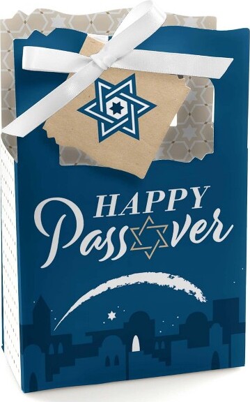 Big Dot of Happiness Happy Passover - Pesach Party Favor Boxes - Set of ...