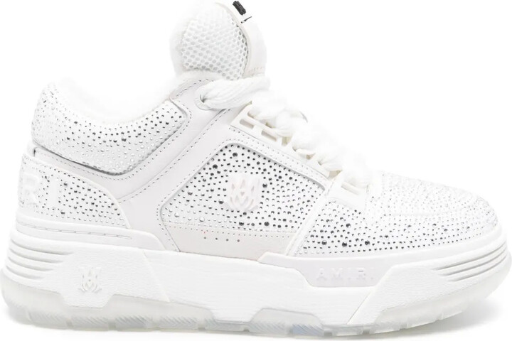 Amiri Crystal MA-1 leather sneakers - ShopStyle
