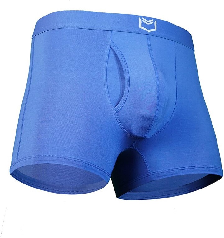 SHEATH 2.1 Men's Underwear Trunks with Dual Pouch Fly - blue - XXL ...