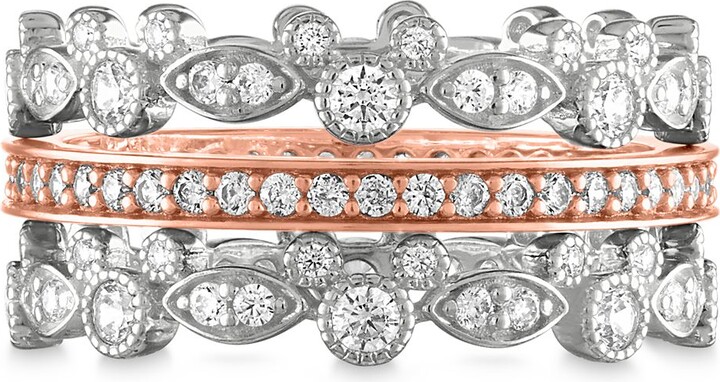 Mickey Mouse Icon Trio of Stacking Rings by Rebecca Hook Official ...