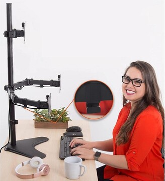 Stand Steady Dual Monitor Mount – Freestanding Monitor Arm with 2 ...