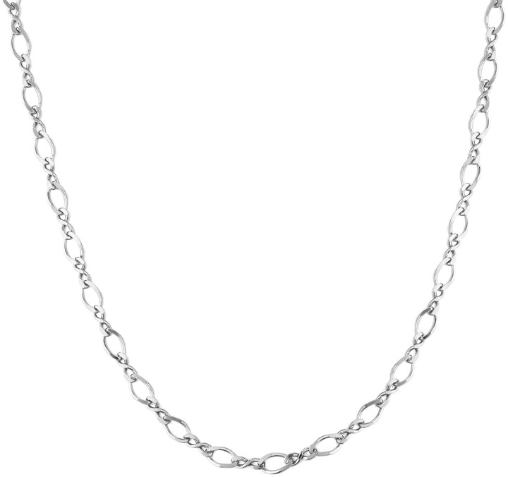 SEOL + GOLD - Ecoated Sterling Silver Infinity Link Chain Necklace ...