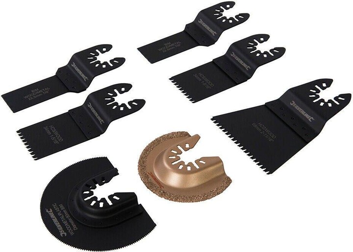 Loops 7 Piece Multi Tool Cutting Set Bi Metal Wood Plastic & Tile ...