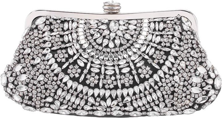 Nina Women's Crystal Embellished Frame Clutch - ShopStyle