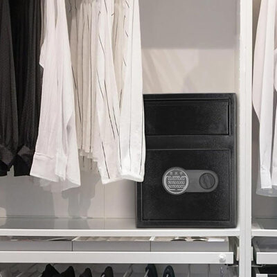 DEBLIT Digital Depository Safe Box, Electronic Steel Safe with Keypad ...