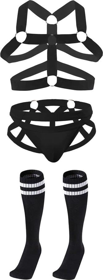 KAFANYA Men'S Jockstrap Underwear Harness Straps Underwear Men Sexy ...