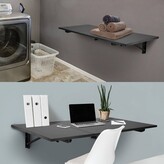 Mount-it Mount-It! Heavy Duty Drop Down Table, Wall Mounted Drop Leaf ...