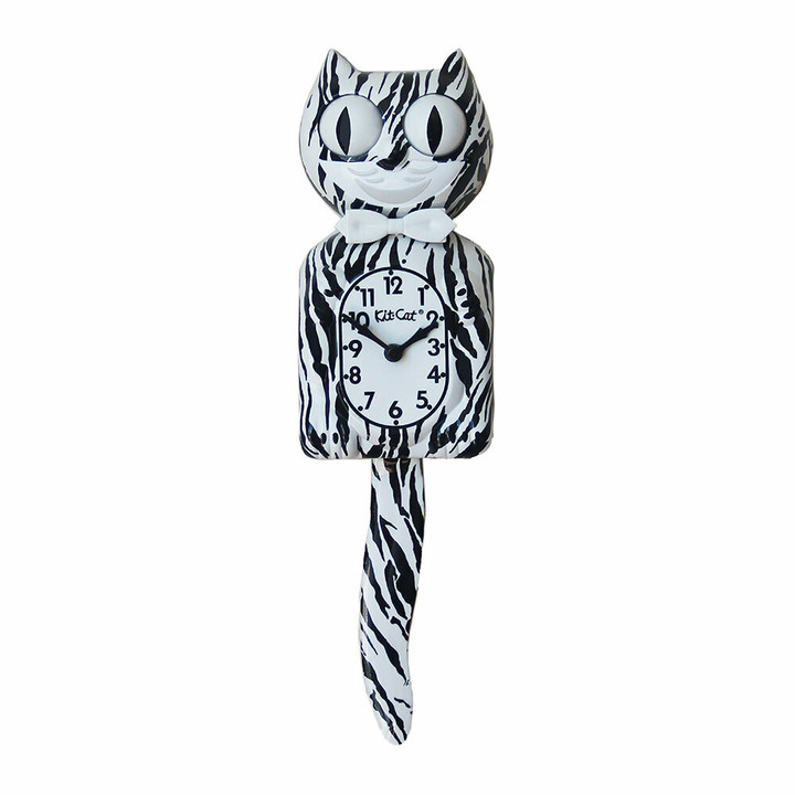Kit Cat Klocks Kit-Cat Klocks - Exotic Pet White Tiger Wall Clock ...