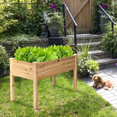 Arlmont & Co. Caiden Wood Elevated Planter - ShopStyle Garden Decor