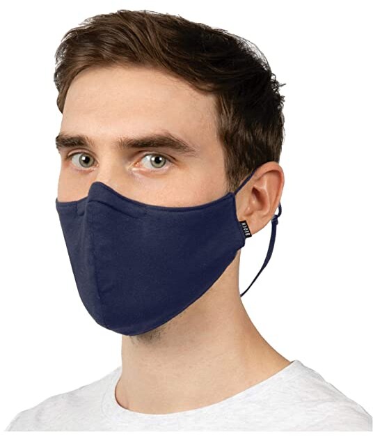 Bloch Soft Stretch Face Mask w/ Moldable Nose Pad and Lanyard 3-Pack ...