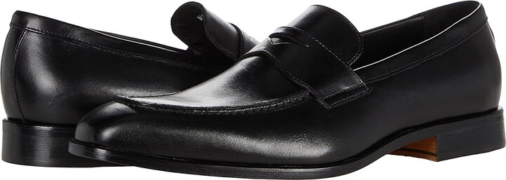 Massimo Matteo Ponte Vecchio Penny Loafer (Black) Men's Shoes - ShopStyle