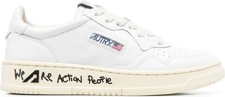 AUTRY logo-patch sneakers - ShopStyle