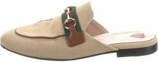 Gucci Princeton Web Accent Mules - ShopStyle