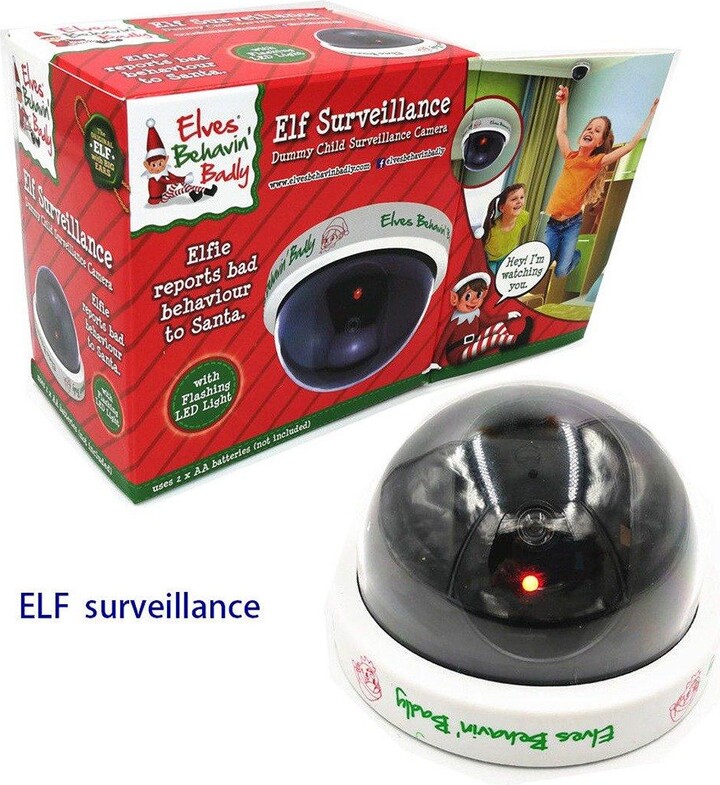 Elves Behavin' Badly Elf Surveillance Dummy CCTV Camera Christmas ...