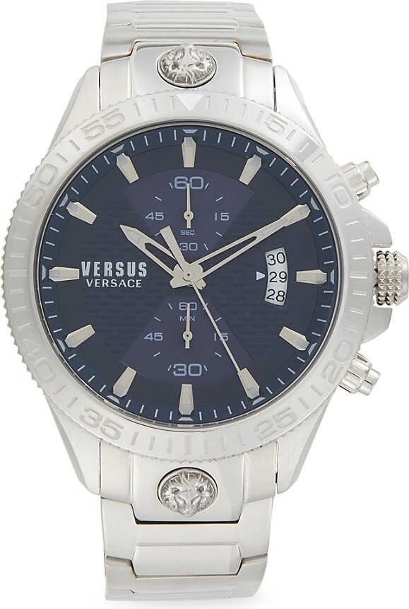 Versus Versace 46MM Stainless Steel Bracelet Watch - ShopStyle