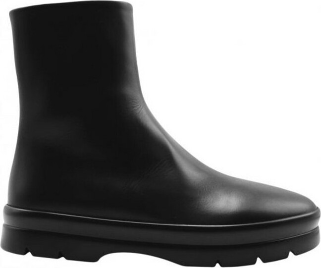 The Row Round-Toe Pull-On Ankle Boots - ShopStyle