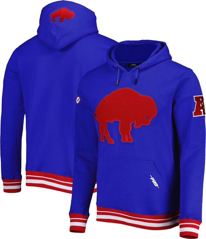 Men's Pro Standard Royal Buffalo Bills Retro Classic Fleece Pullover ...